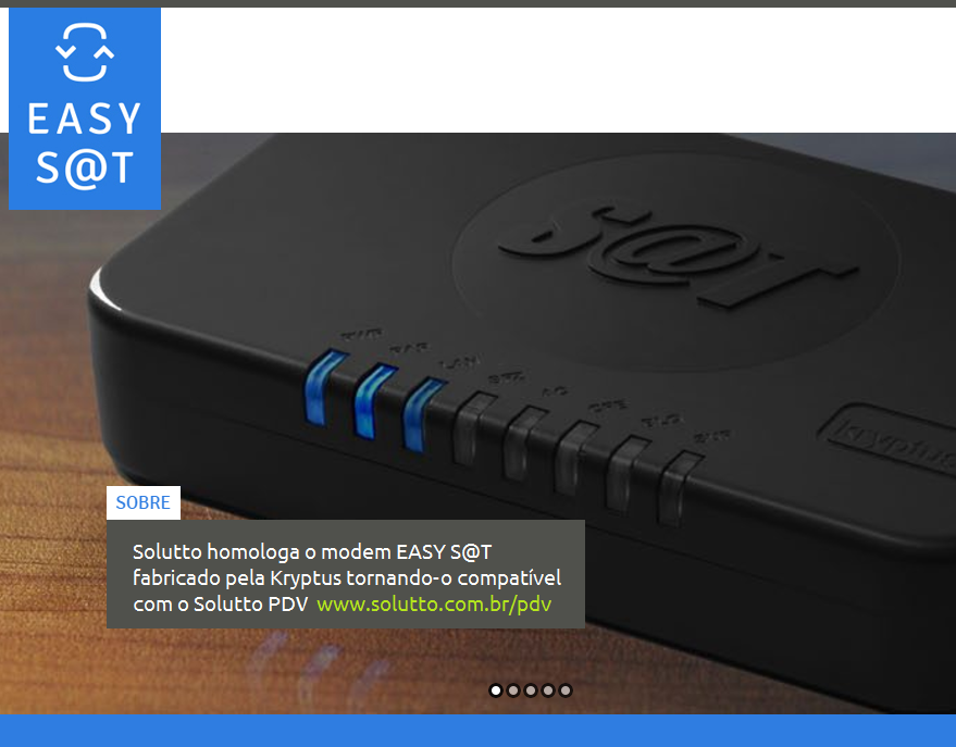 Solutto Blog: Solutto homologa modem SAT da Kryptus no Solutto PDV